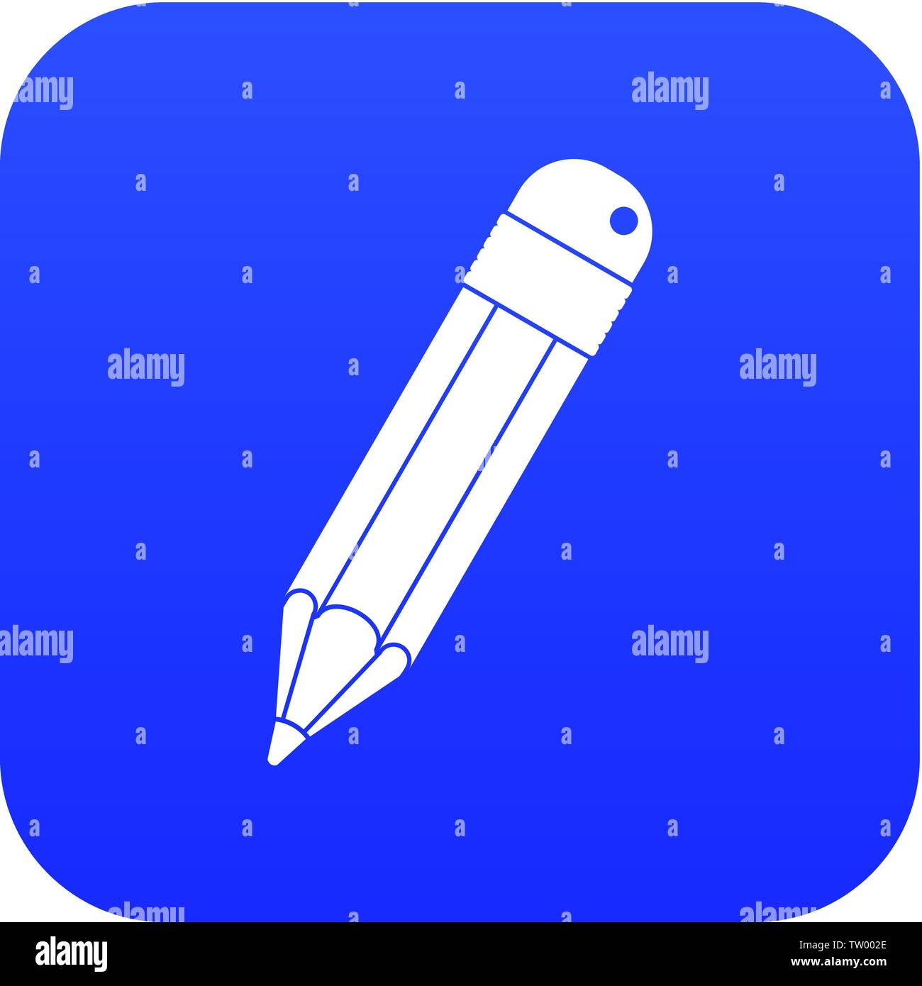 Pencil icon digital blue Stock Vector Image & Art - Alamy