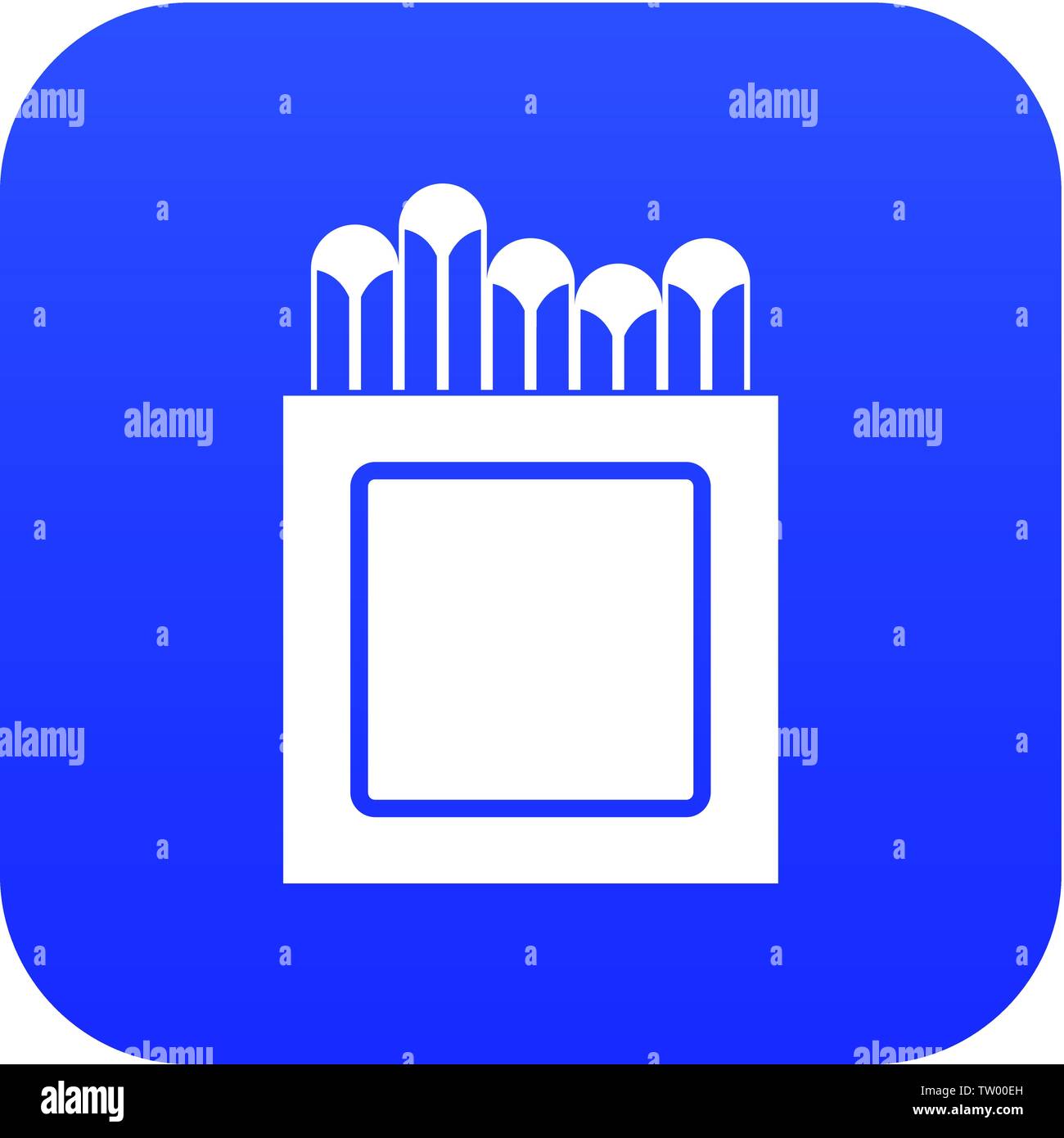 Crayons icon digital blue Stock Vector Image & Art - Alamy