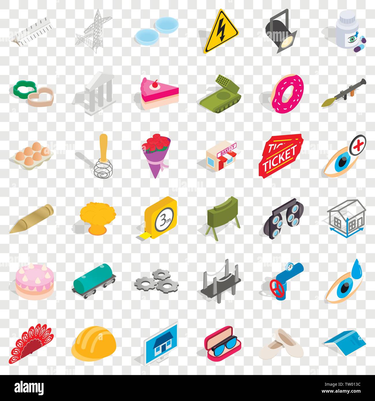 Craft icons set, isometric style Stock Vector Image & Art - Alamy