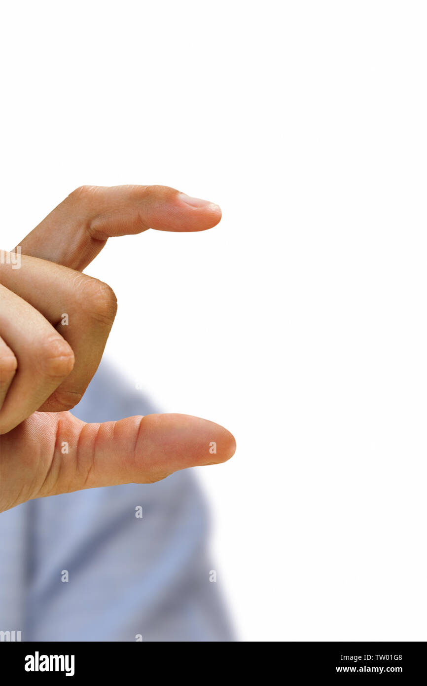 Man showing hand gestures on hi-res stock photography and images - Alamy