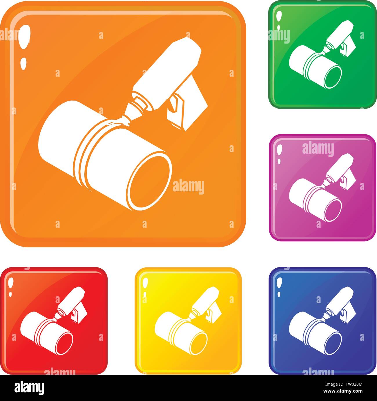 Welding torch cutting icons set vector color Stock Vector Image & Art ...