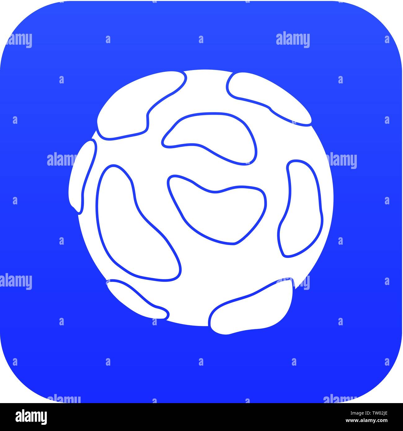 Beautiful planet icon digital blue Stock Vector Image & Art - Alamy
