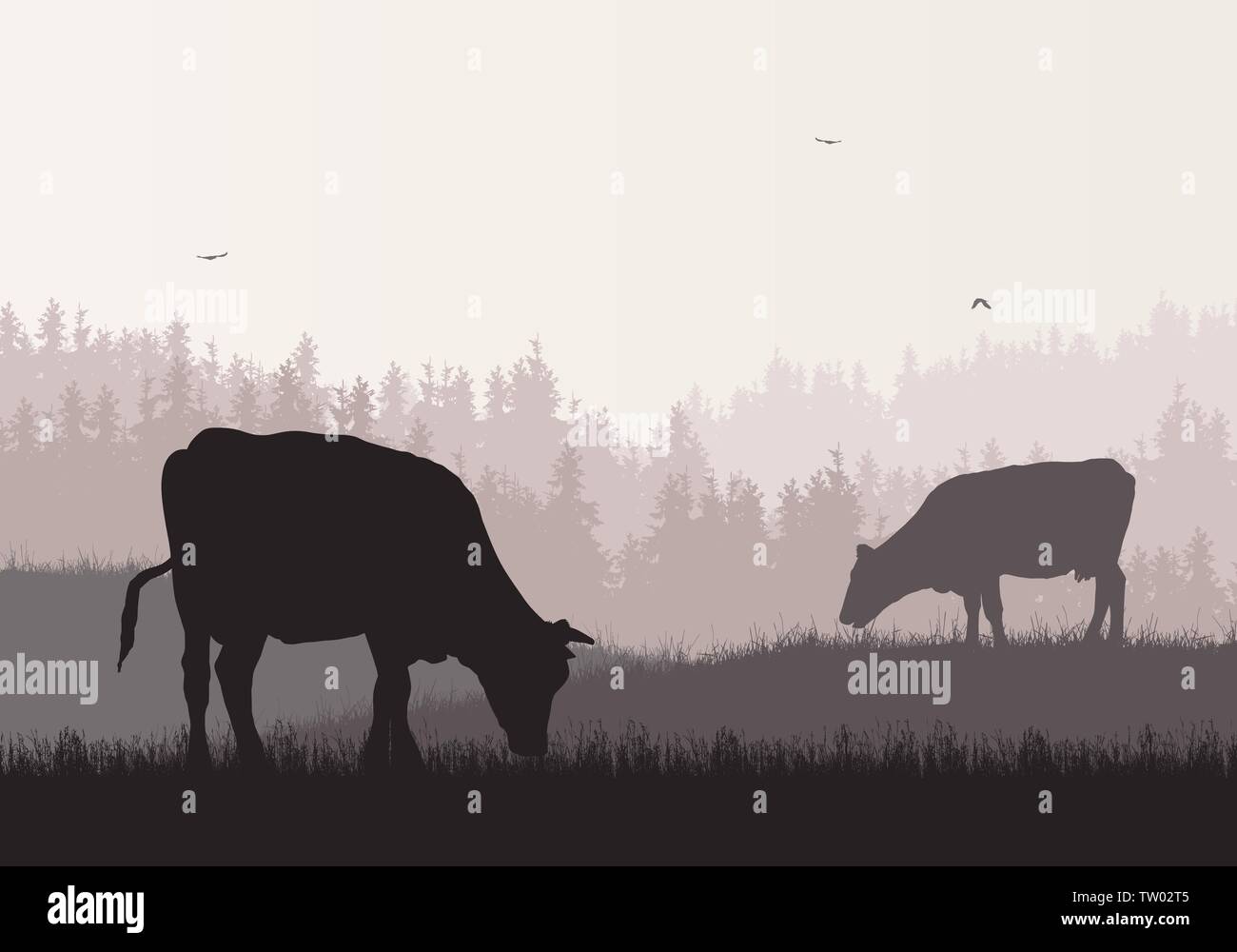 Agriculture farming alp livestock Stock Vector Images - Alamy