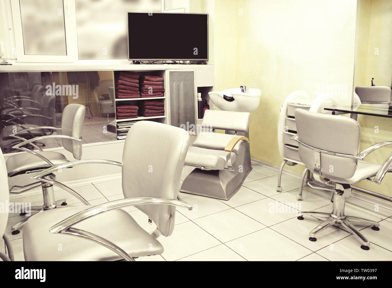 Interior of a beauty salon Stock Photo - Alamy