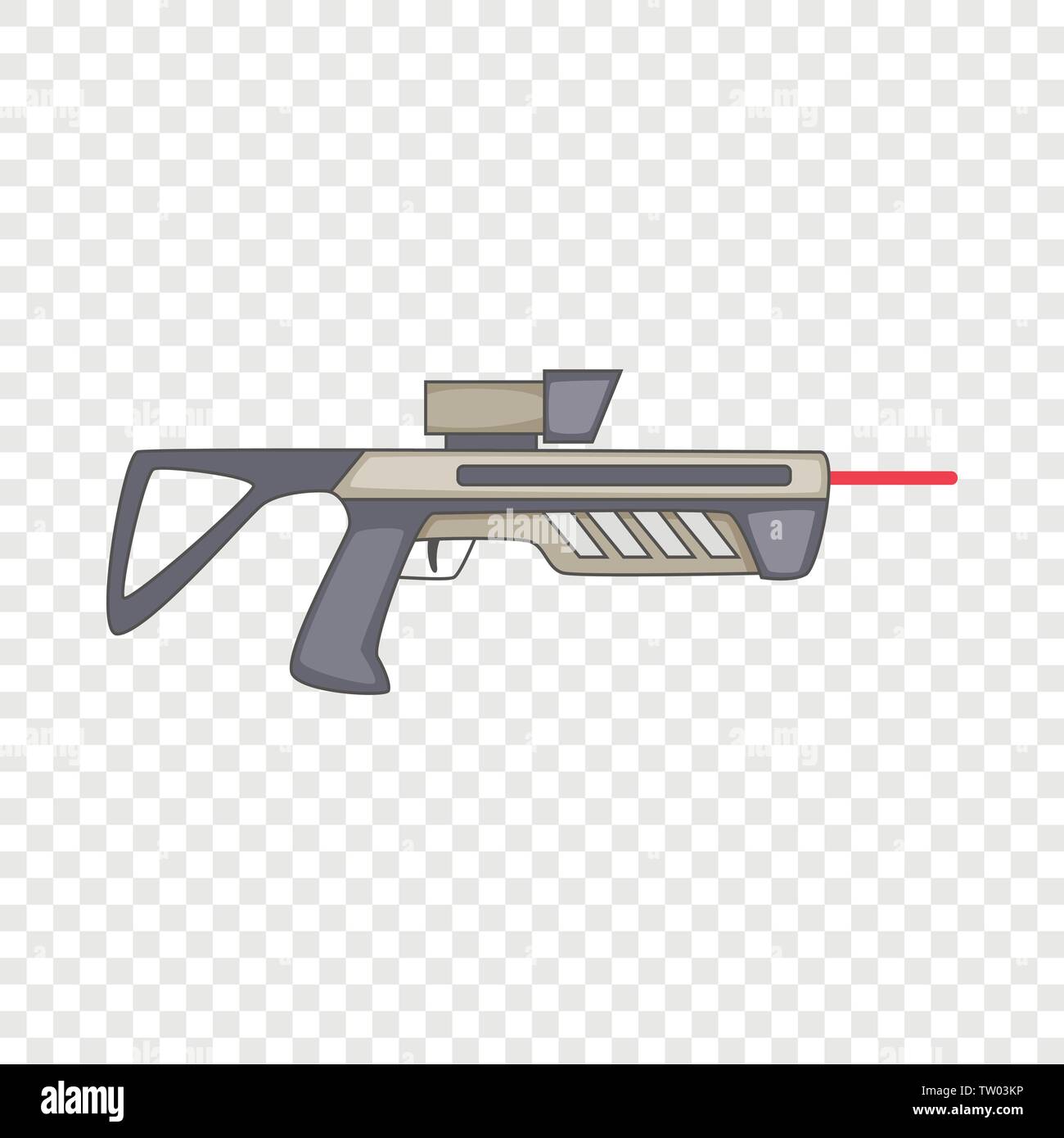 Futuristic ray gun weapon icon, cartoon style Stock Vector Image & Art ...