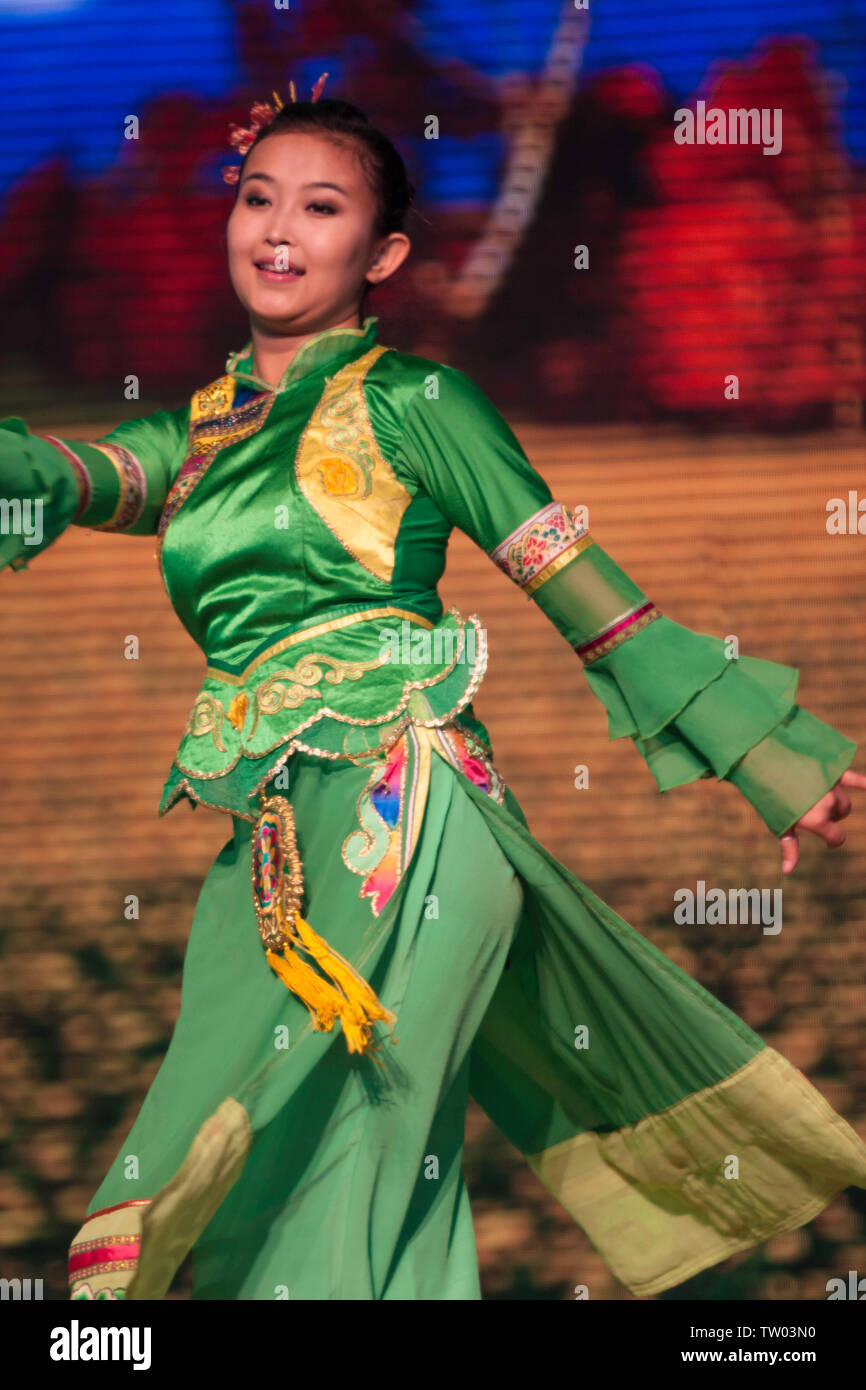 Salar song and dance Stock Photo - Alamy