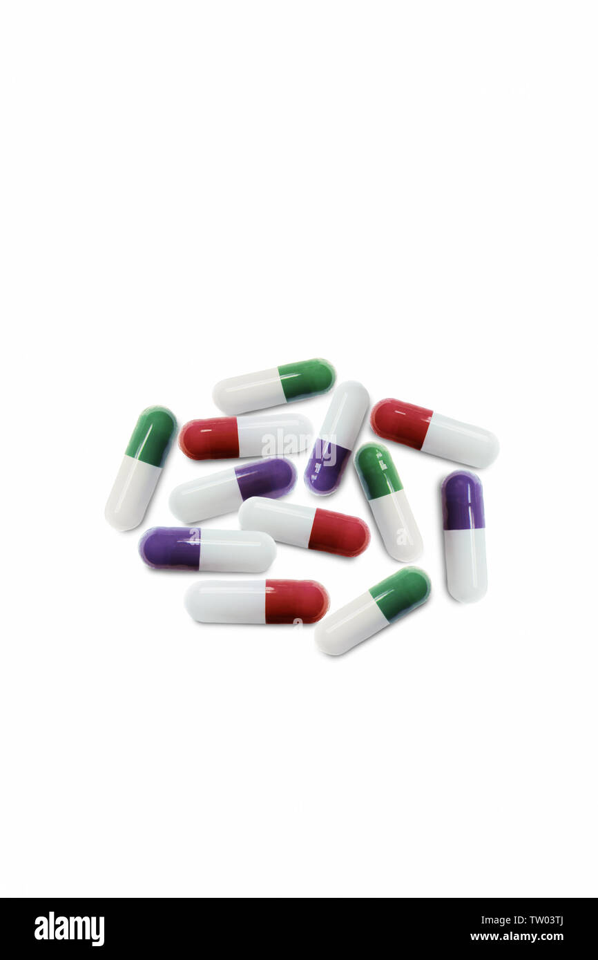 Close up of group of capsules Stock Photo - Alamy