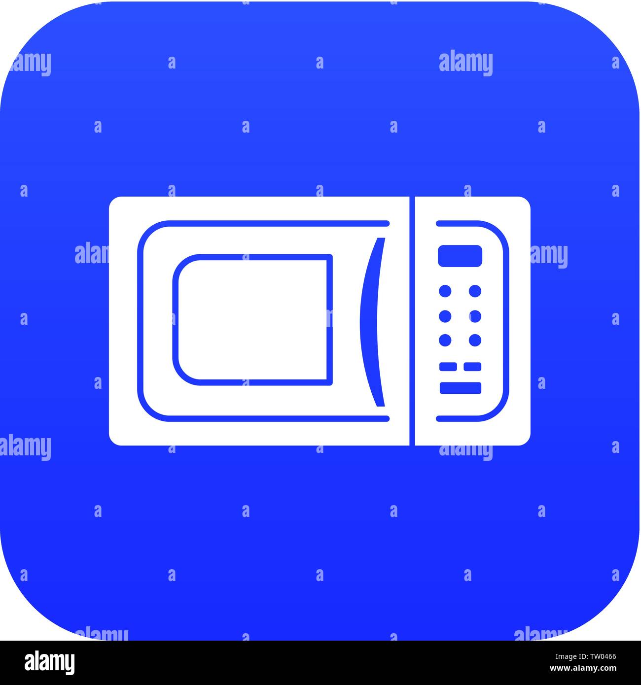 Microwave icon blue vector Stock Vector Image & Art - Alamy