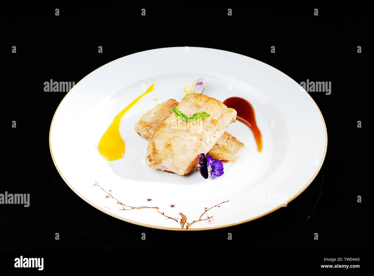 Fried silver cod Stock Photo - Alamy