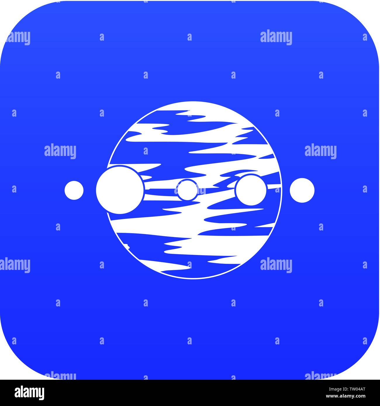 Planet and moons icon digital blue Stock Vector Image & Art - Alamy