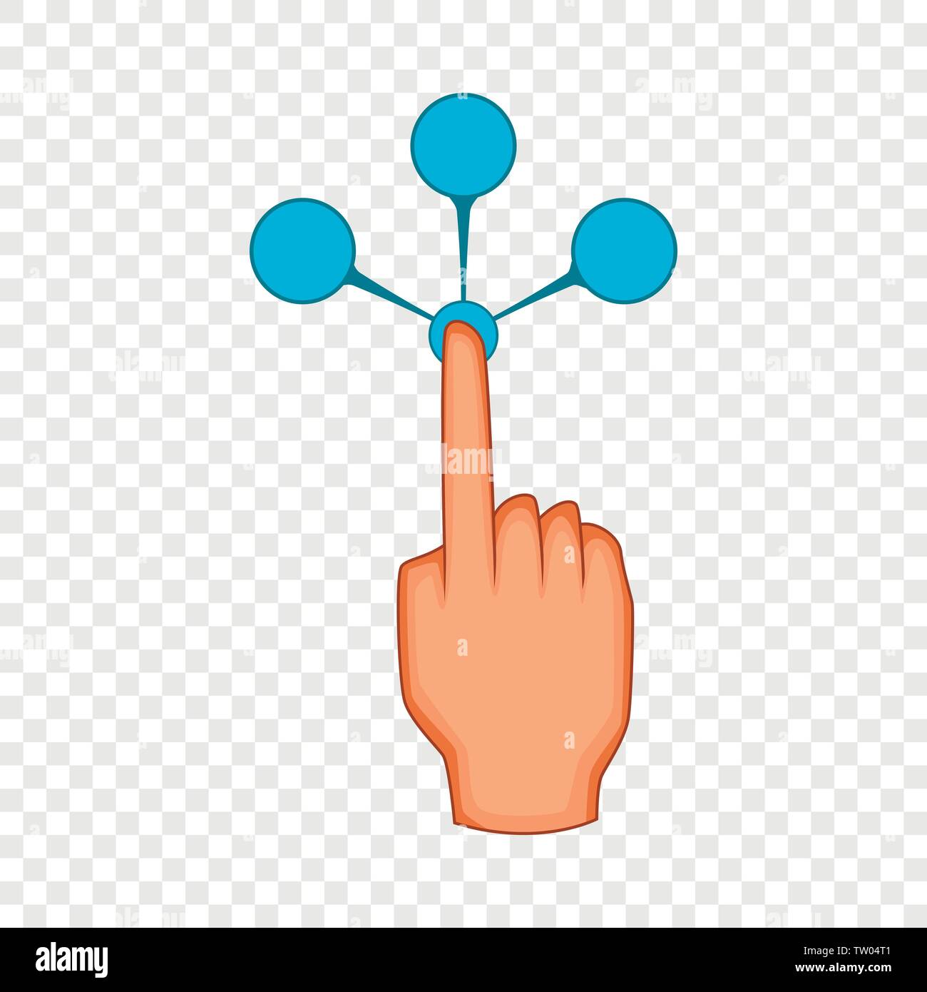 Hand pressing touchscreen button icon Stock Vector Image & Art - Alamy