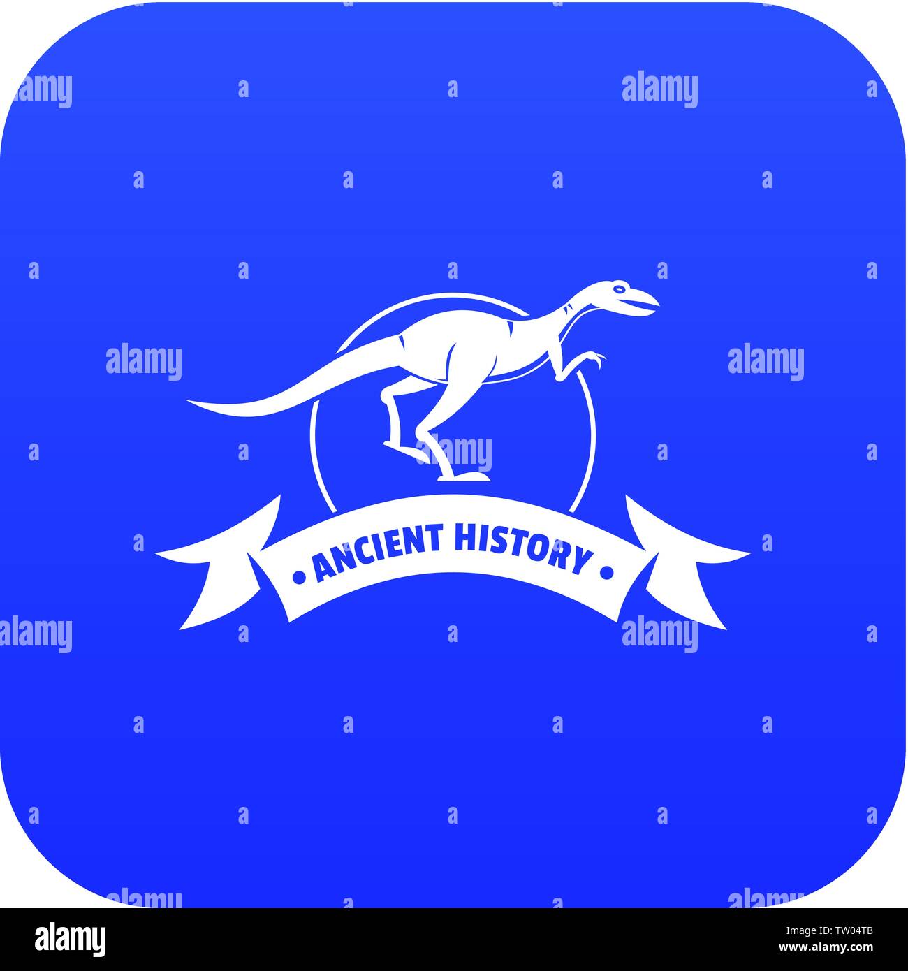 Jurassic raptor icon blue vector Stock Vector Image & Art - Alamy
