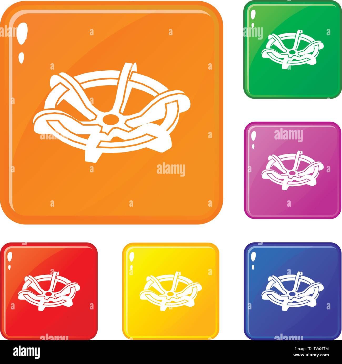 Circle tap gas icons set vector color Stock Vector Image & Art - Alamy