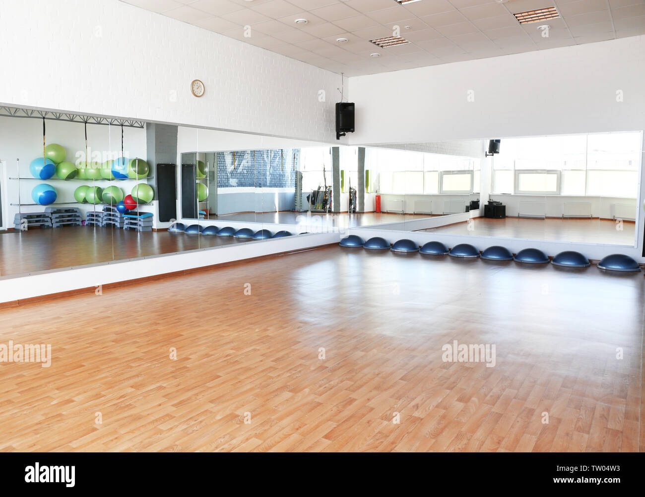 Interior of fitness club Stock Photo - Alamy