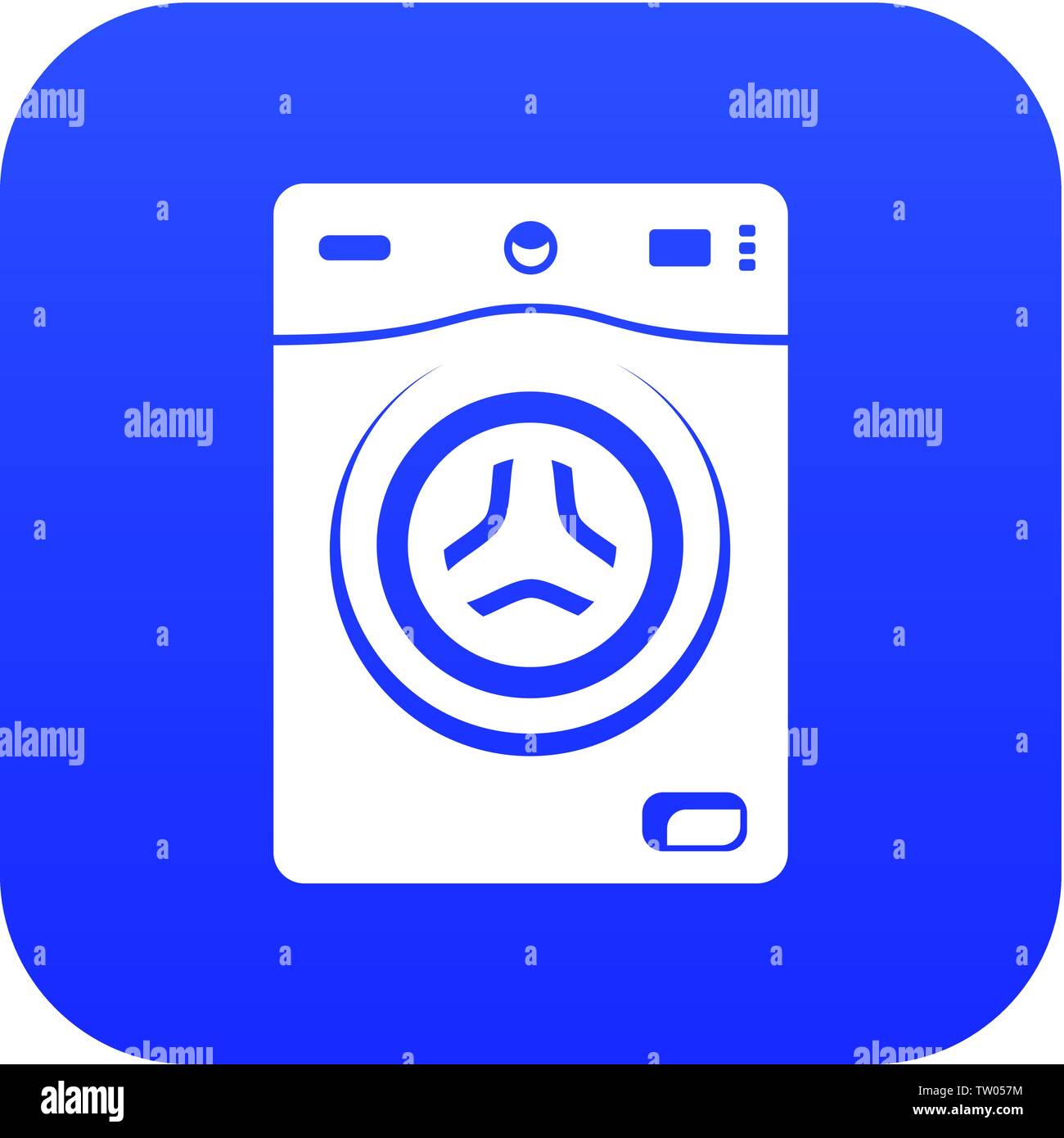 Washer icon blue vector Stock Vector Image & Art - Alamy
