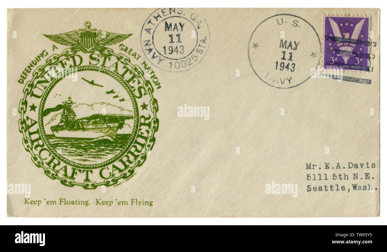 Vintage georgia us postage stamp hi-res stock photography and images ...