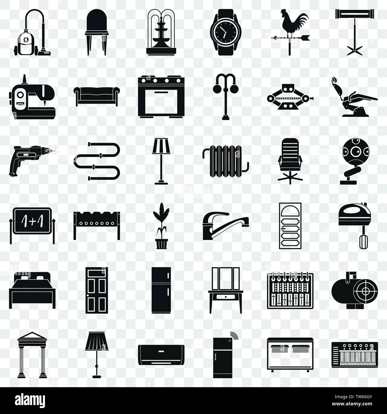 Refrigerator icons set, simple style Stock Vector Image & Art - Alamy