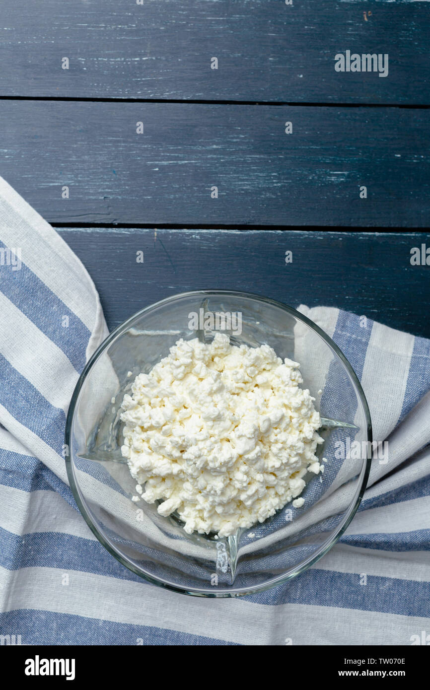 Fresh cottage cheese Stock Photo - Alamy