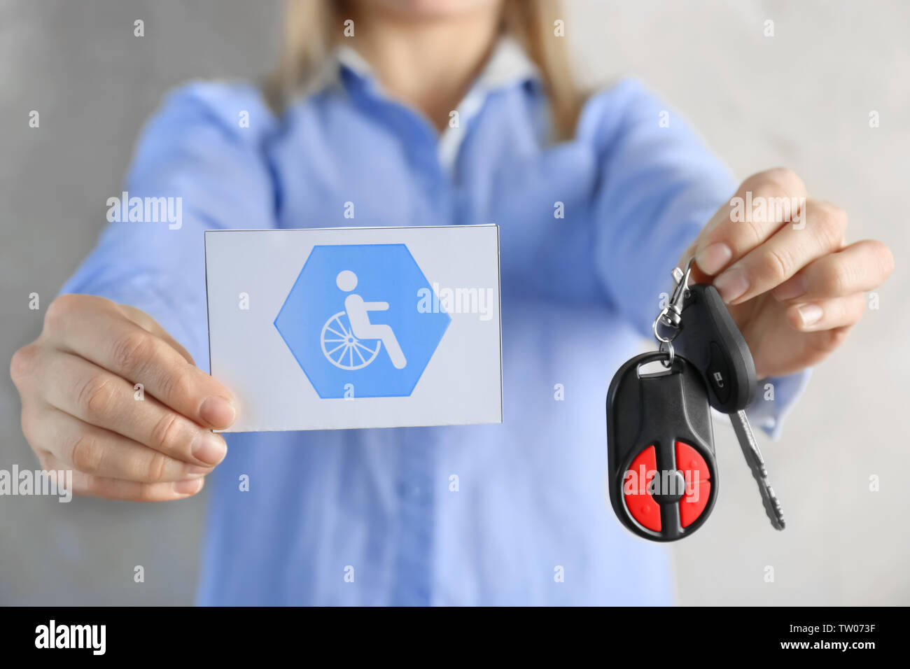 Parking card for disabled people hi-res stock photography and images ...