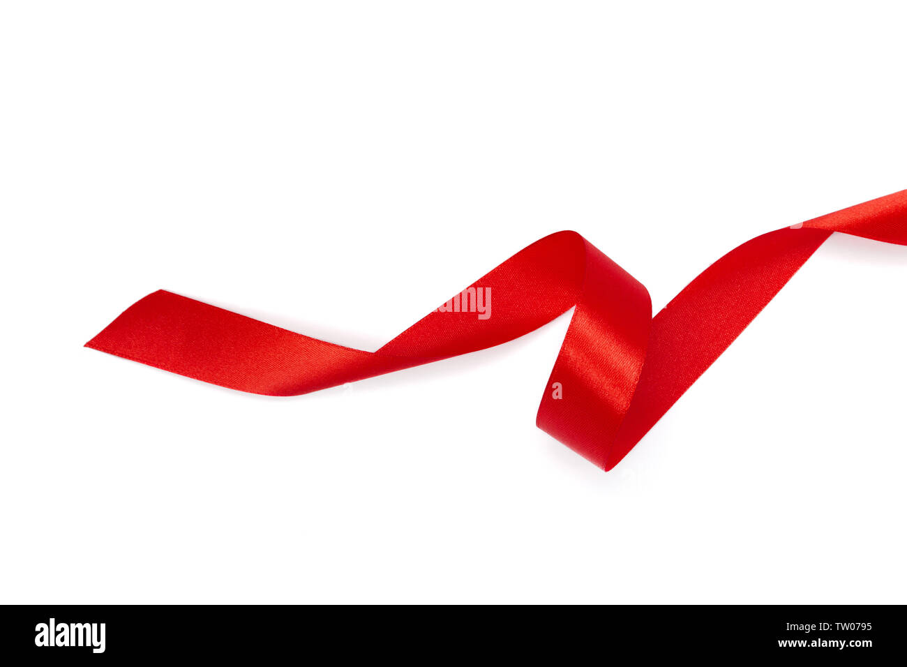 Red ribbon collection isolated on white Stock Photo - Alamy