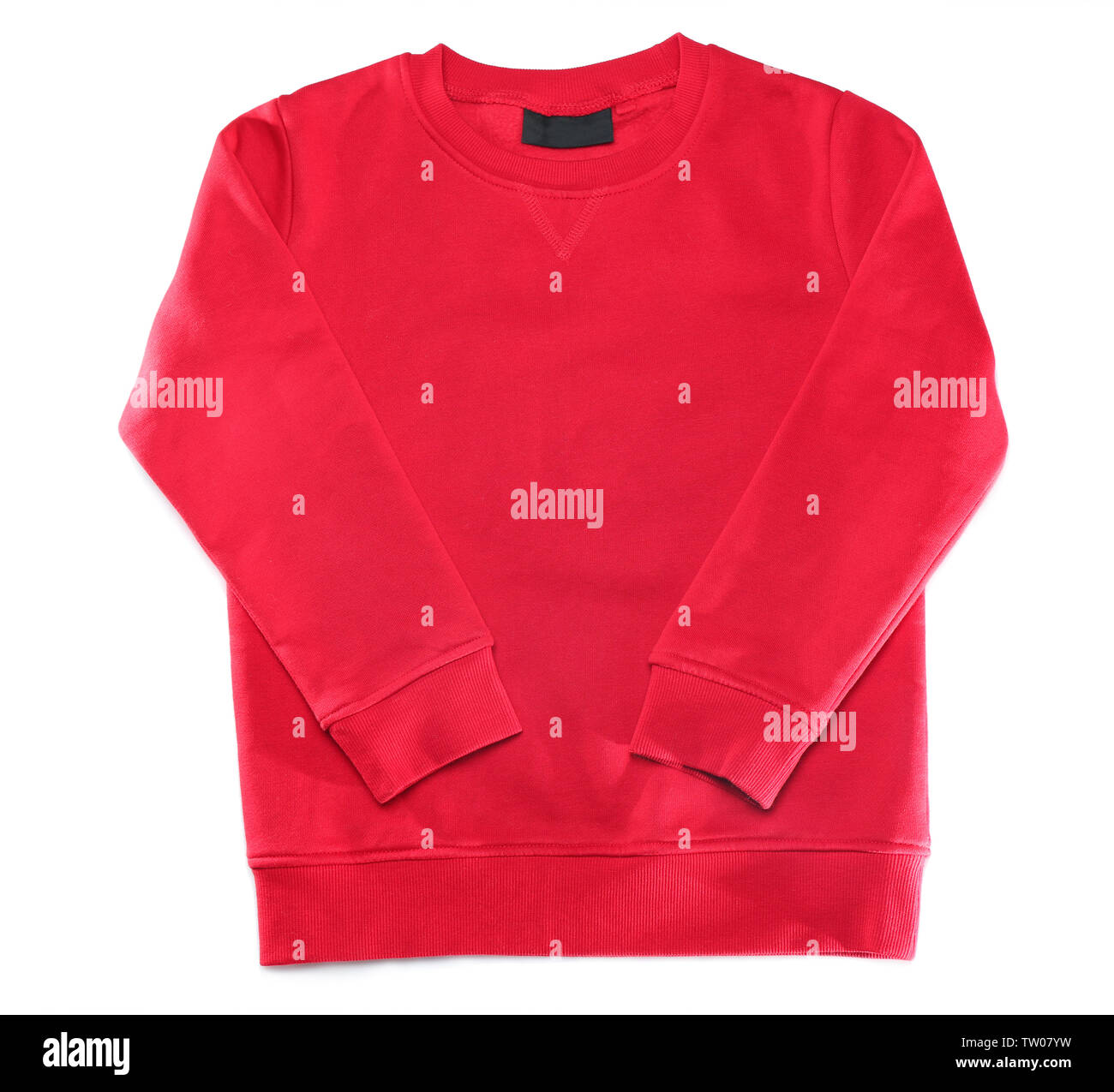 Red sweater isolated on white Stock Photo - Alamy
