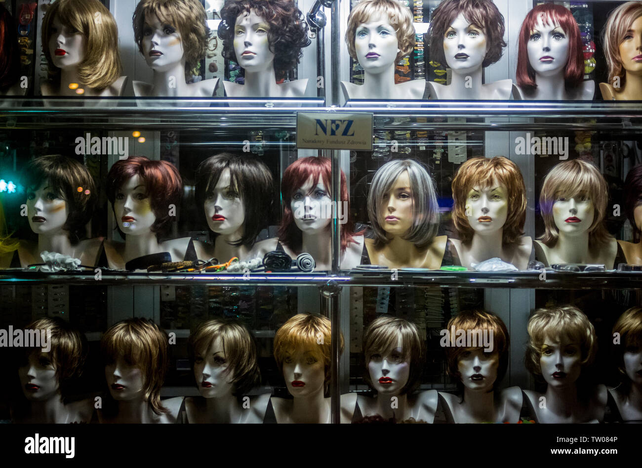 Displayed on a mannequins head hi-res stock photography and images - Alamy