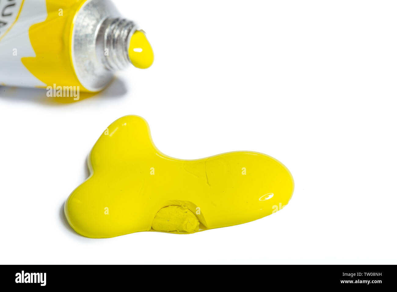 paint in tubes isolated on white Stock Photo - Alamy