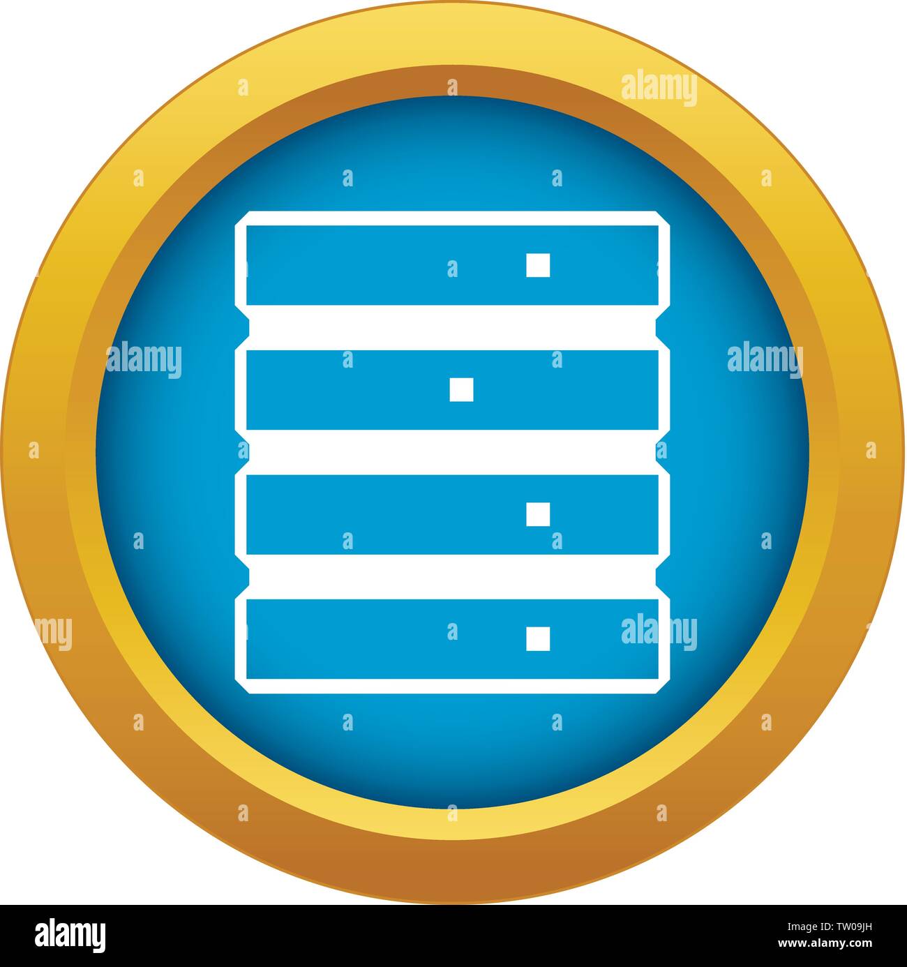 Database icon blue vector isolated Stock Vector Image & Art - Alamy