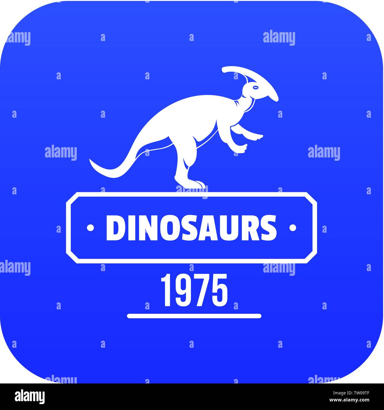 Dinosaur lizard icon blue vector Stock Vector Image & Art - Alamy