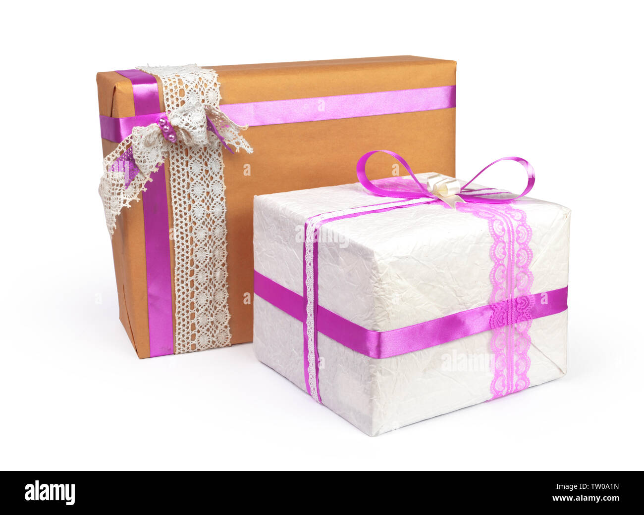 Christmas presents isolated Stock Photo - Alamy