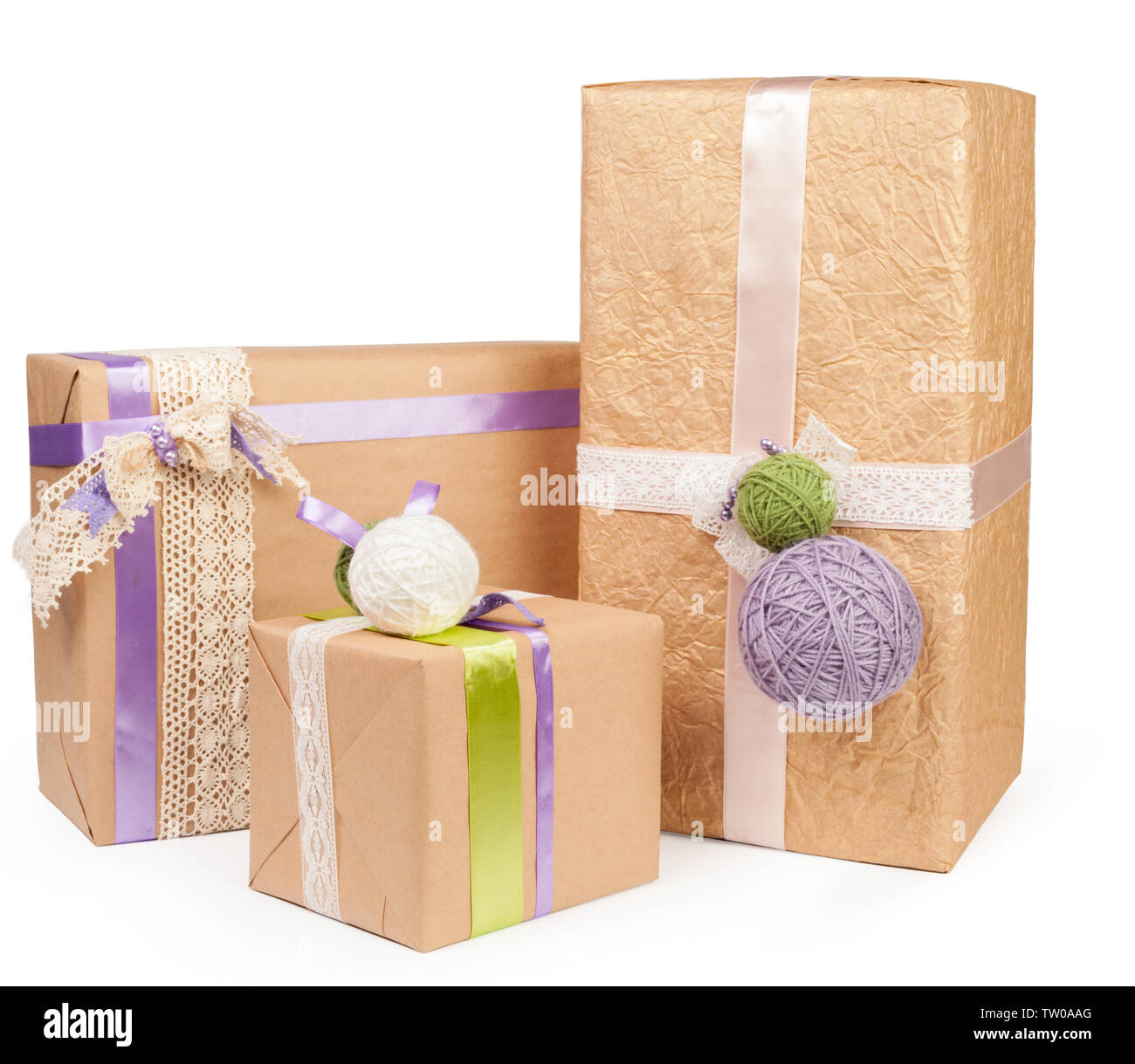 Christmas presents isolated Stock Photo - Alamy