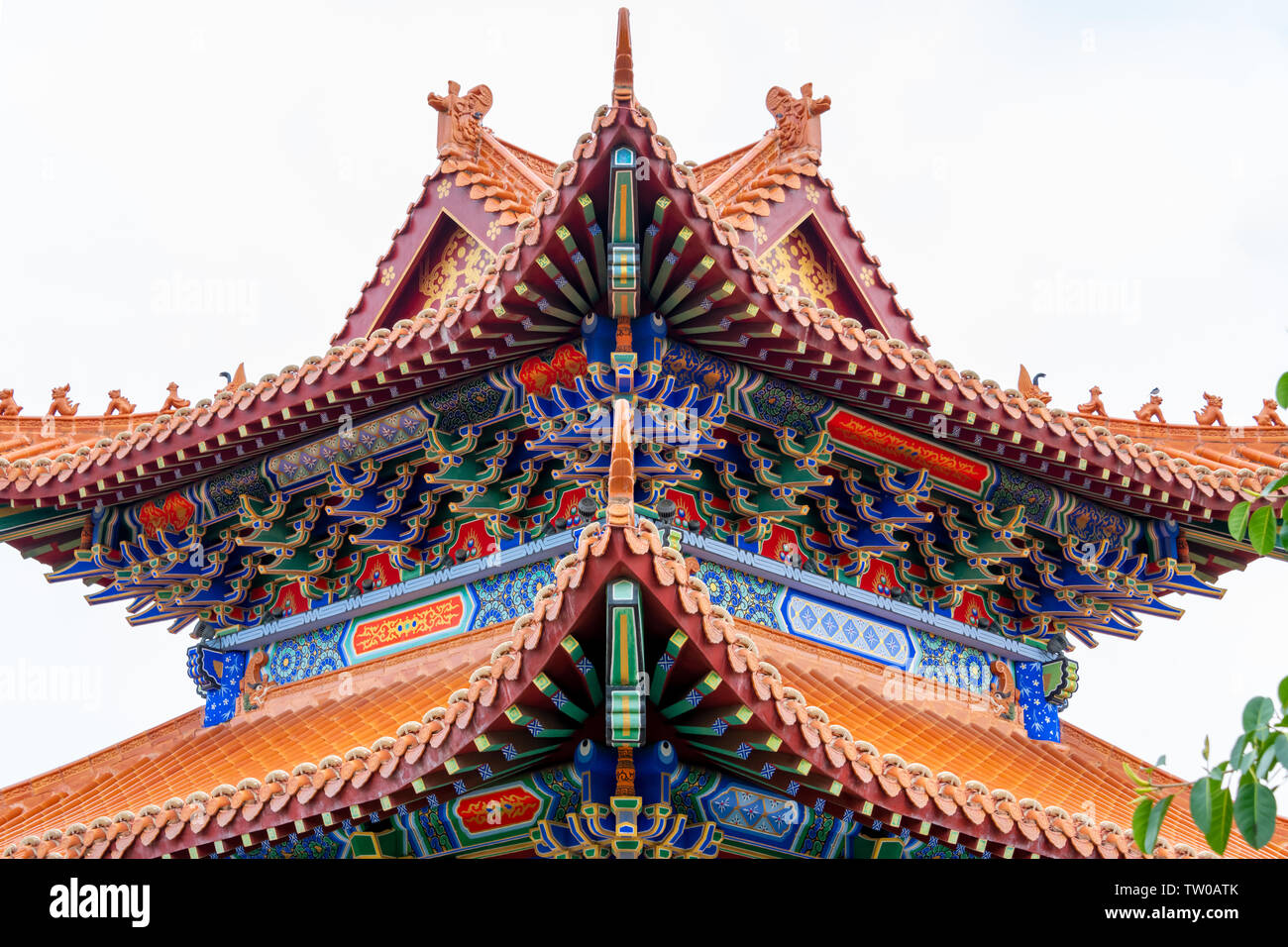 Eaves bucket arch of Confucius Temple in Suixi County, Guangdong ...