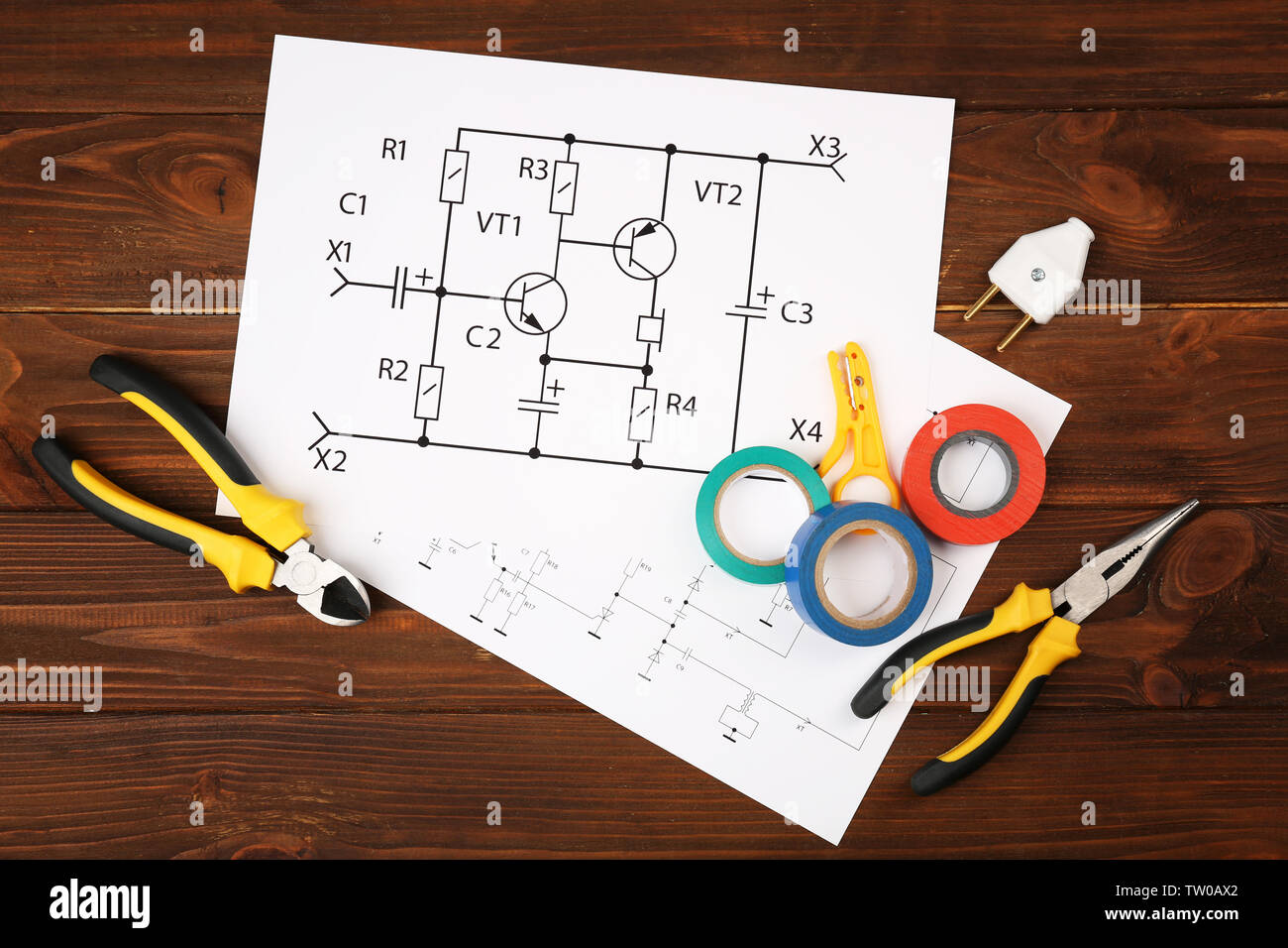Wiring schemes hi-res stock photography and images - Alamy