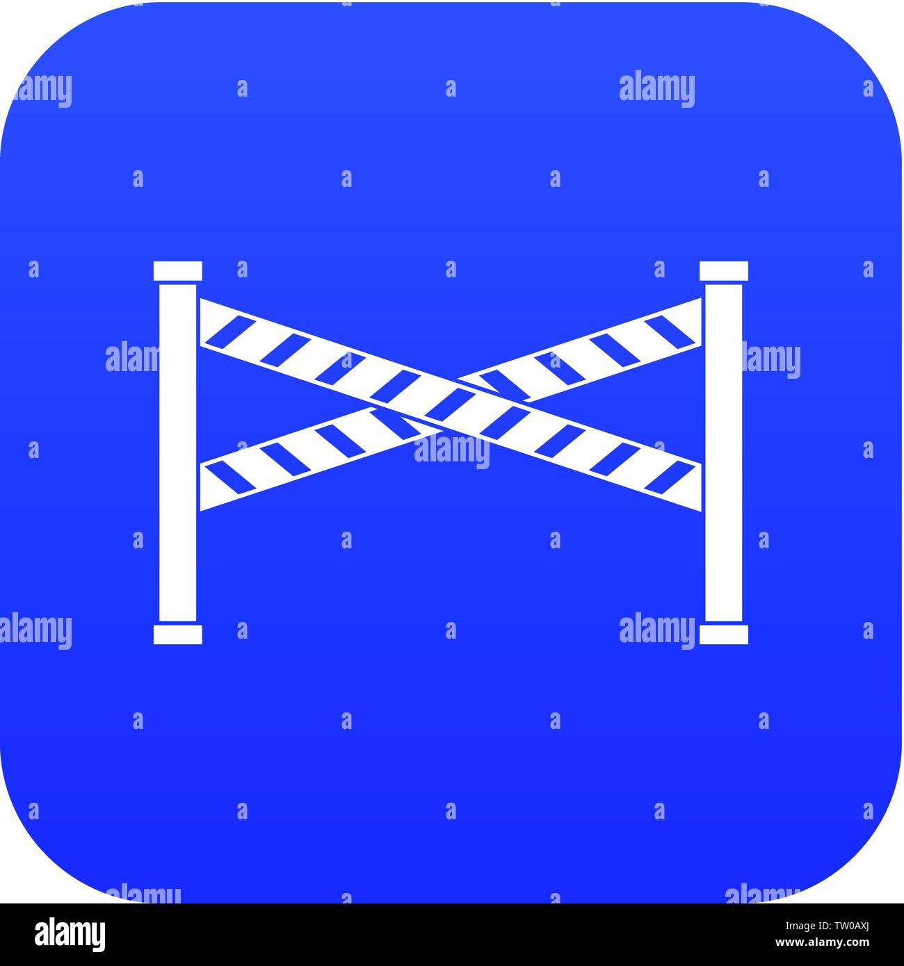 Police line icon digital blue Stock Vector Image & Art - Alamy