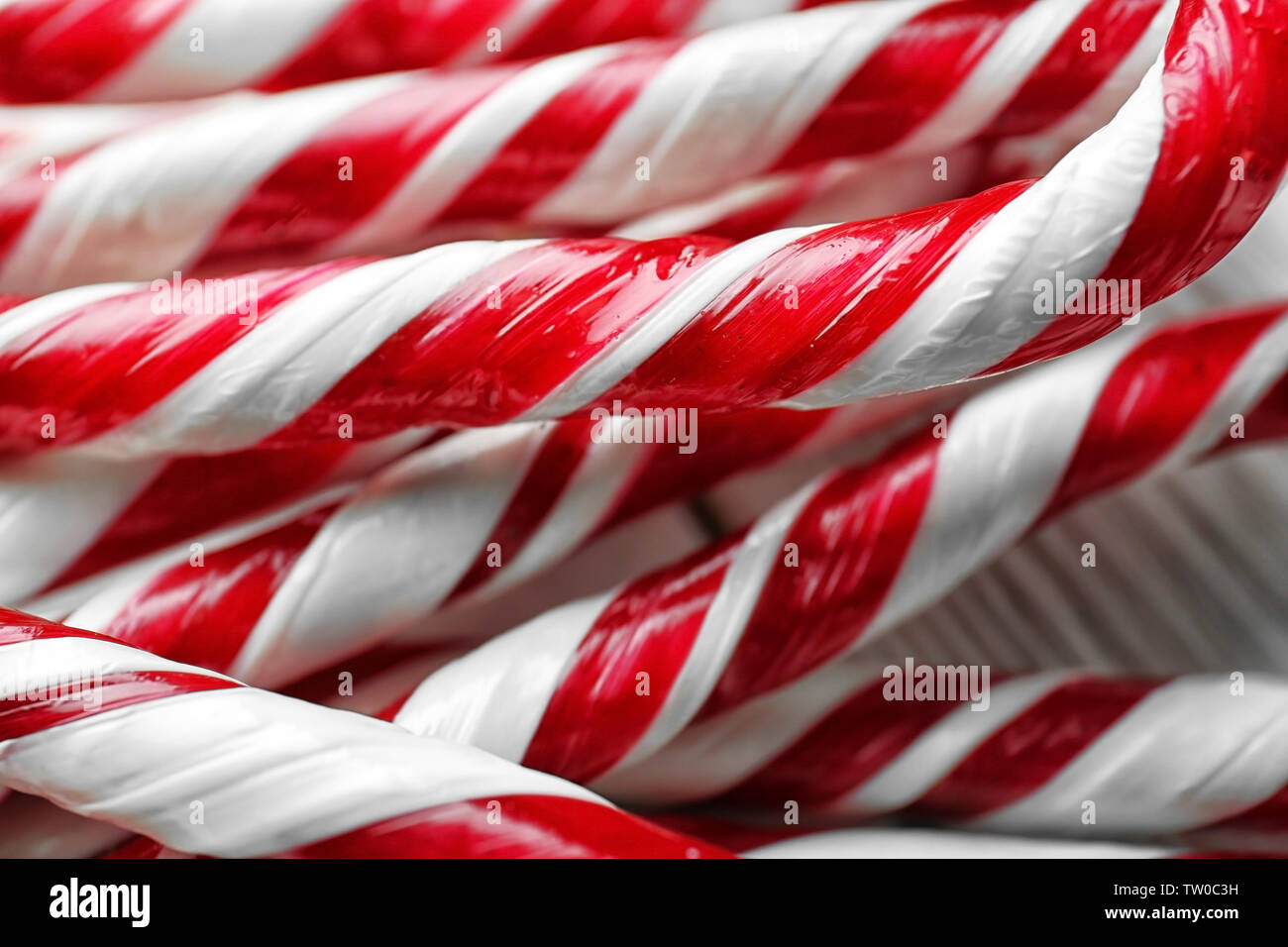 Festive candy canes background Stock Photo - Alamy