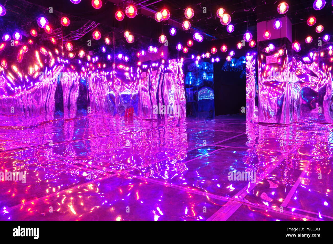 Colorful light show Stock Photo - Alamy