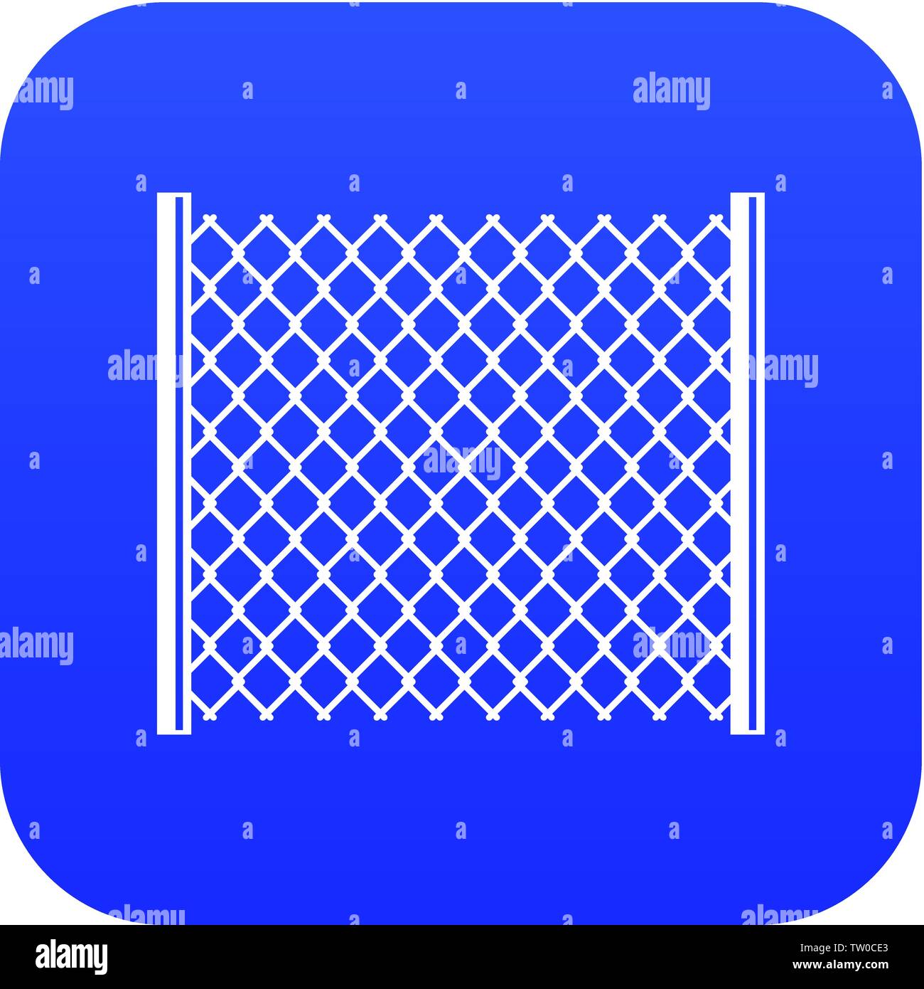 Perforated gate icon digital blue Stock Vector Image & Art - Alamy
