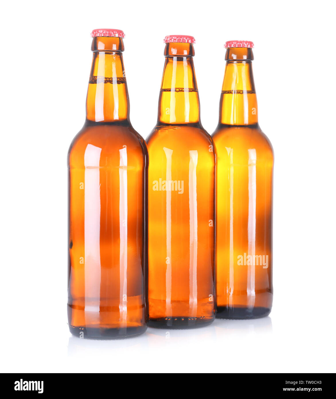 Beer bottles in bar Cut Out Stock Images & Pictures - Alamy