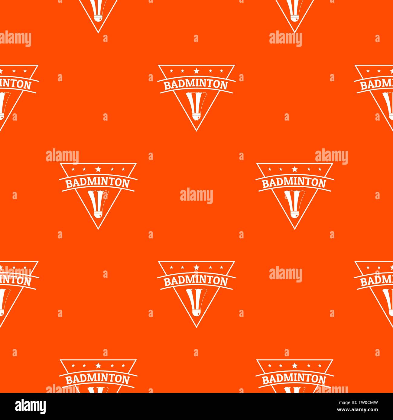 Badminton pattern vector orange Stock Vector Image & Art - Alamy