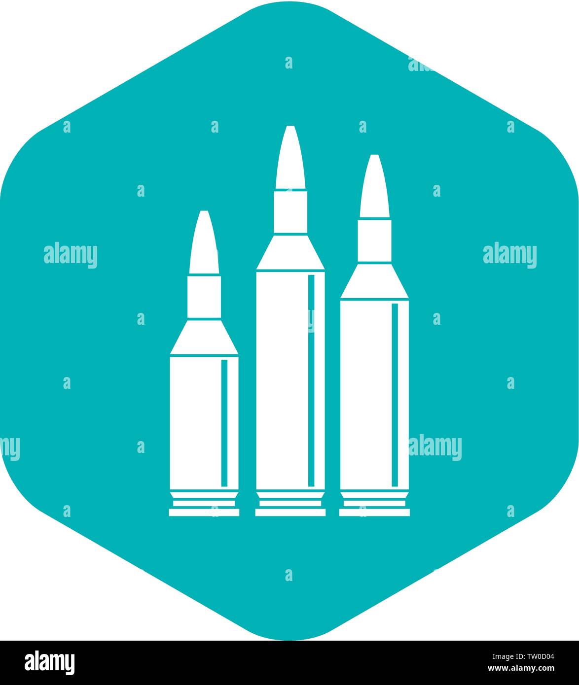 Bullet ammunition icon, simple style Stock Vector Image & Art - Alamy