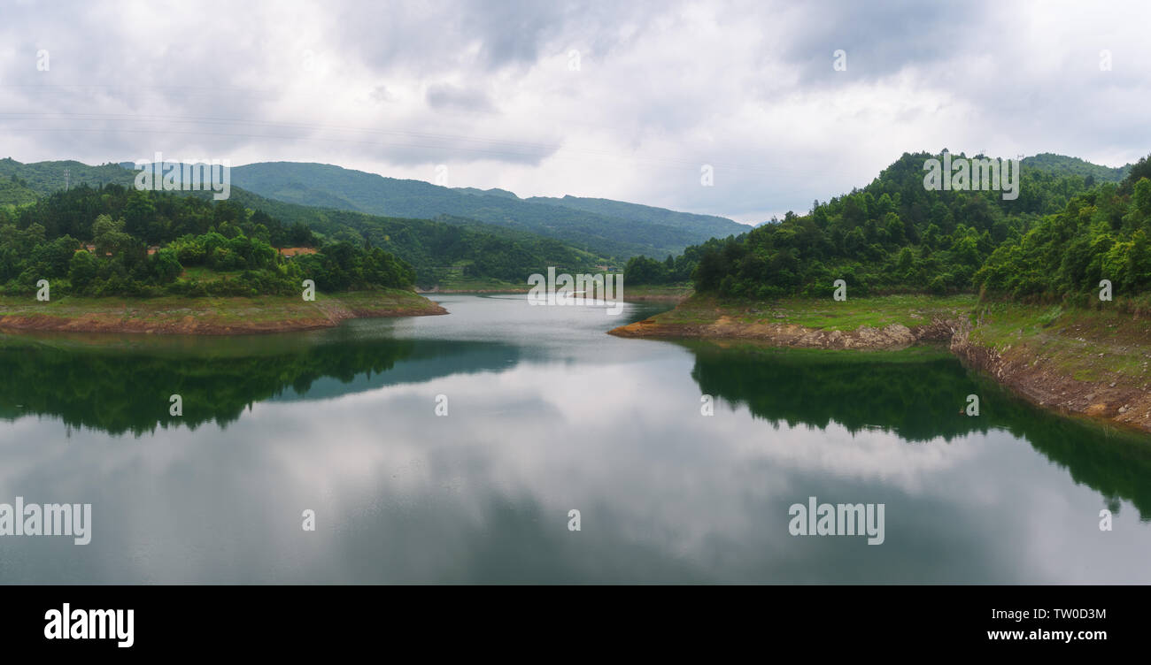 Reservoir wetland scenery Stock Photo - Alamy