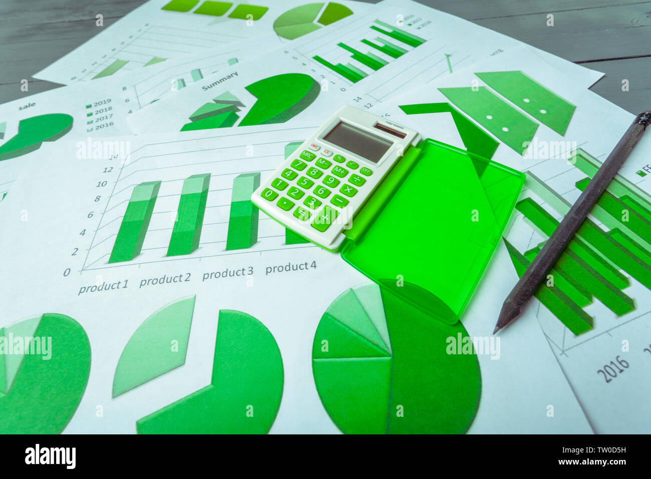 Graphical chart analysis Stock Photo - Alamy