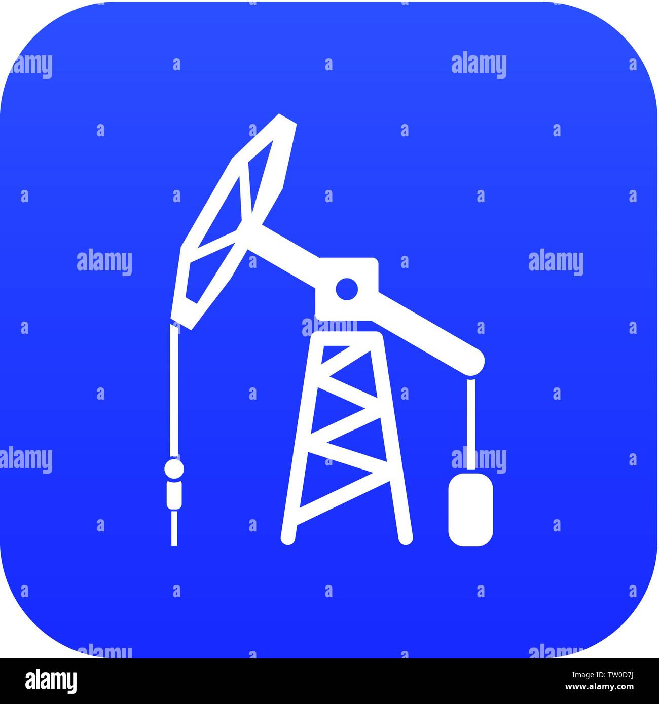Oil rig icon blue vector Stock Vector Image & Art - Alamy