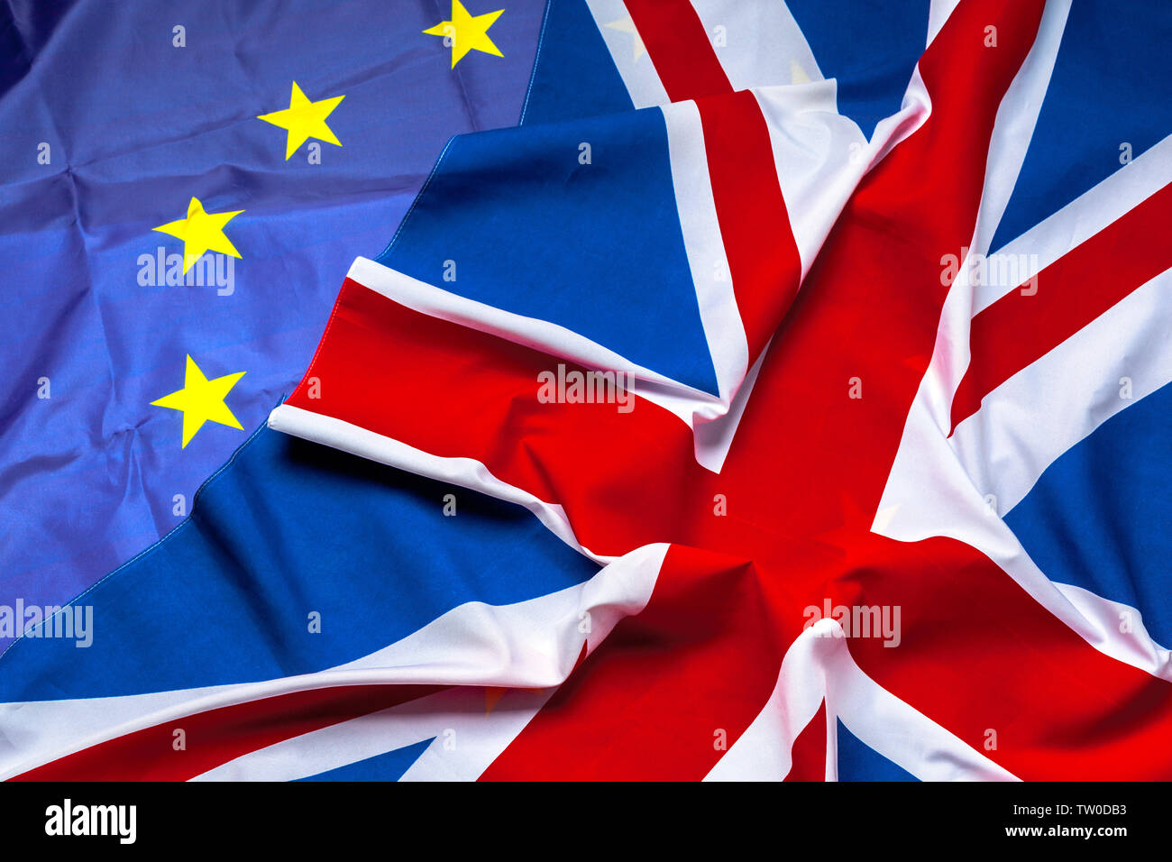 Flags of the United Kingdom and the European Union Stock Photo - Alamy
