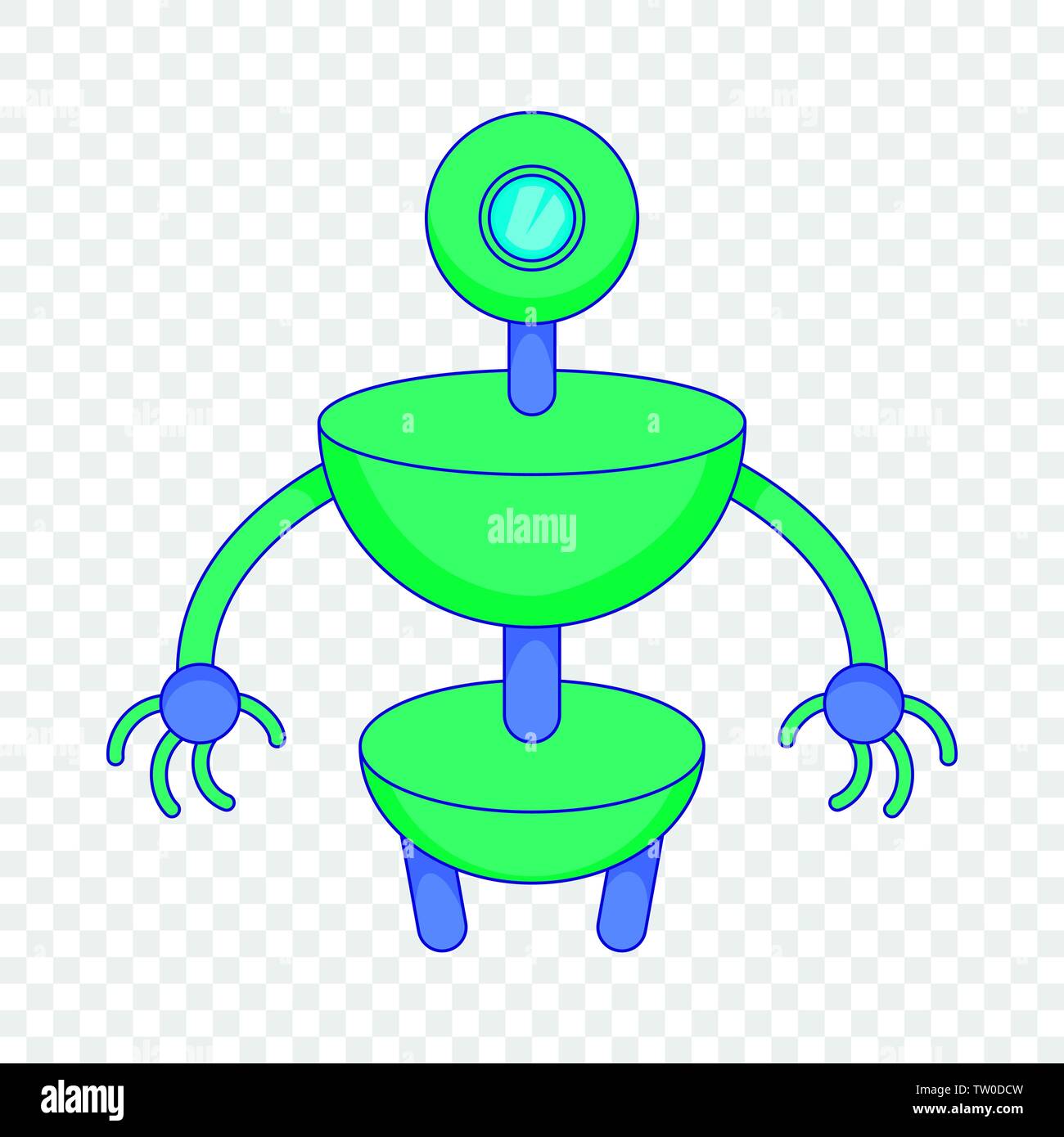 Green robot icon, cartoon style Stock Vector Image & Art - Alamy