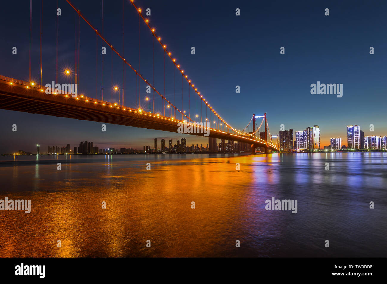 Night view of Nautilus Bridge Stock Photo - Alamy