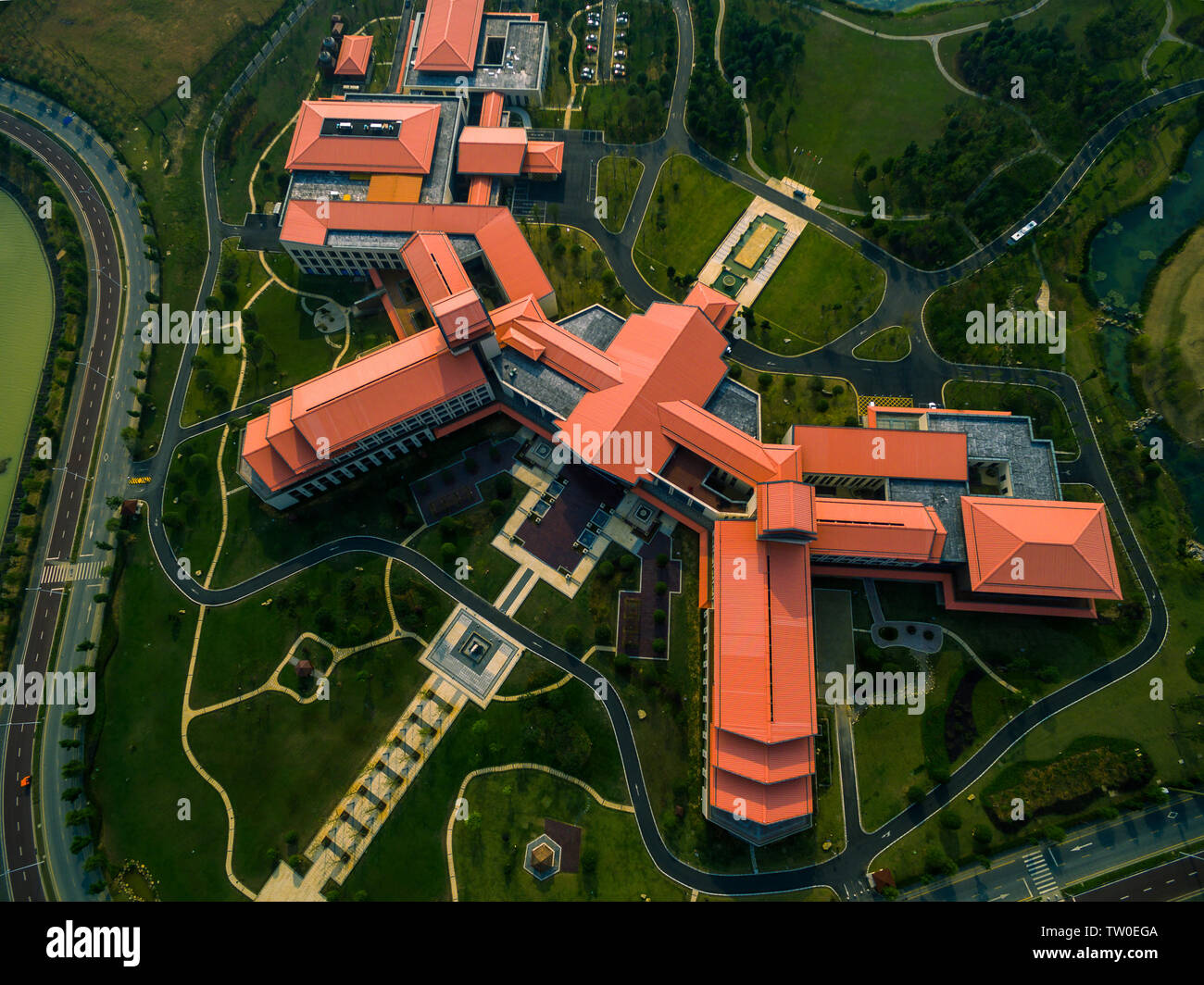 Aerial shot of circuit hi-res stock photography and images - Alamy