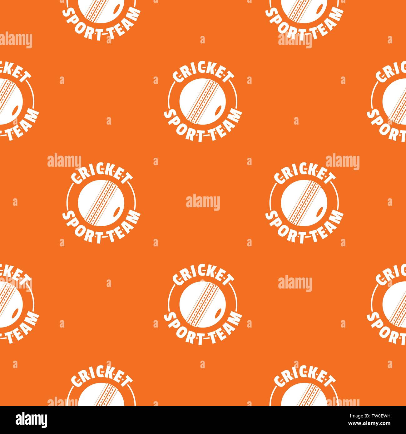 Cricket sport pattern vector orange Stock Vector Image & Art - Alamy