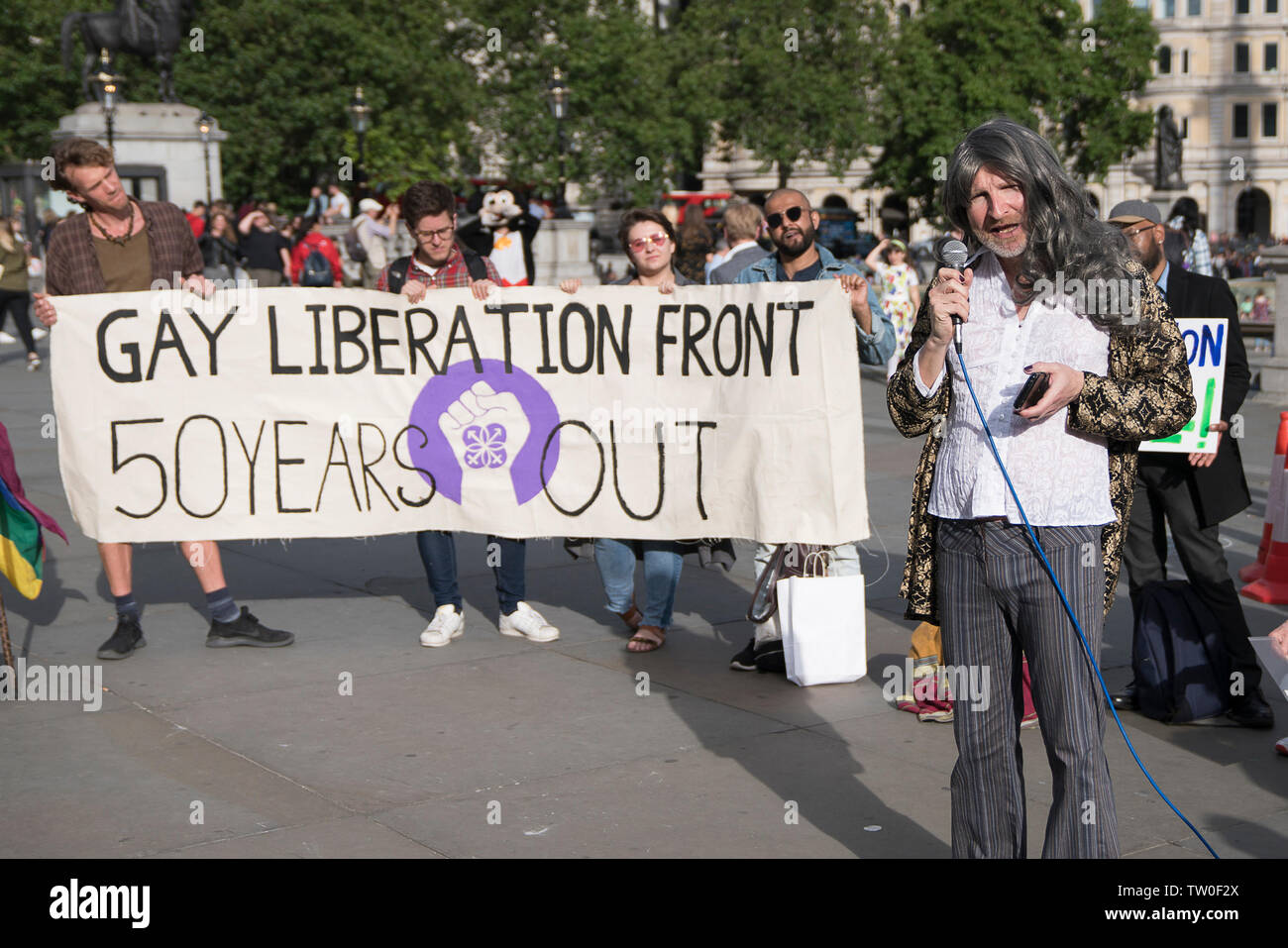 17th June 2019, Trafalgar Square, London : Activists gather in ...