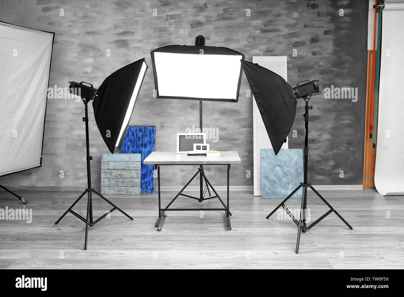 Modern photography studio for object shooting Stock Photo - Alamy